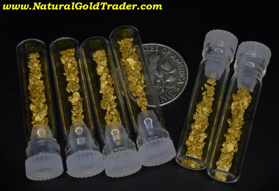 0.5 Gram California Placer Gold Pickers in Vial