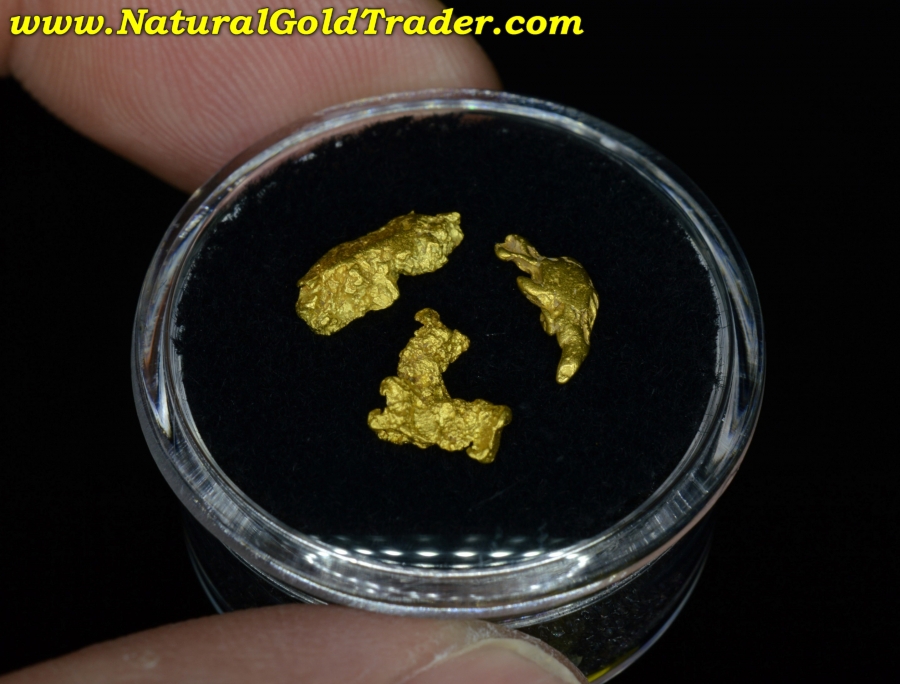 1.59 Grams (3) Rye-Patch Nevada Gold Nuggets