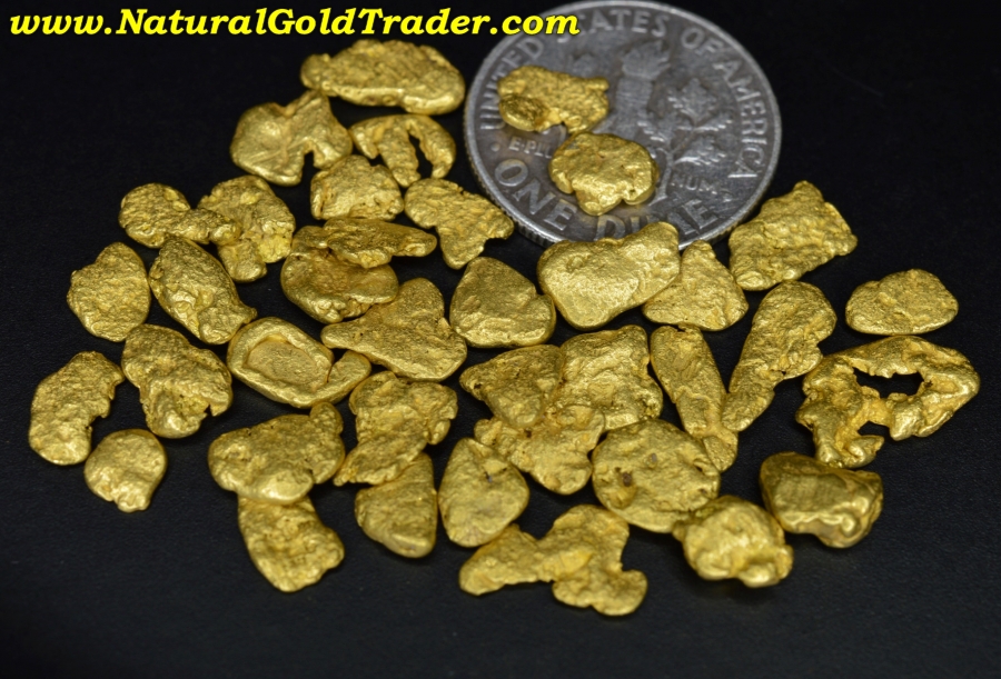 12.75 Grams (38) Oregon Placer Gold Nuggets