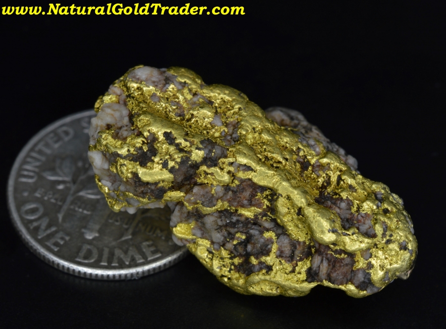 16.02 Gram Lucky Strike Mine NC. Gold & Quartz