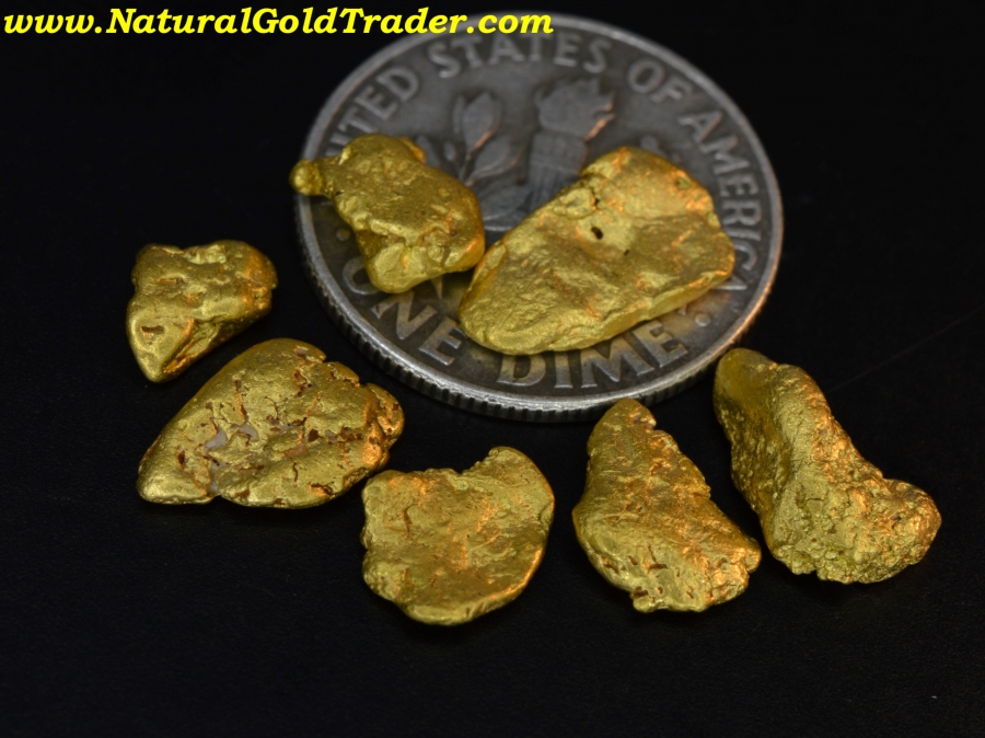 4.96 Grams (7) Latrobe California Gold Nuggets