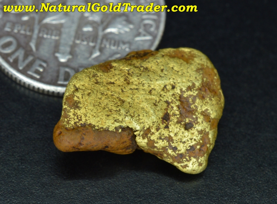 2.82 Gram Zortman Montana Gold & Hematite Specimen