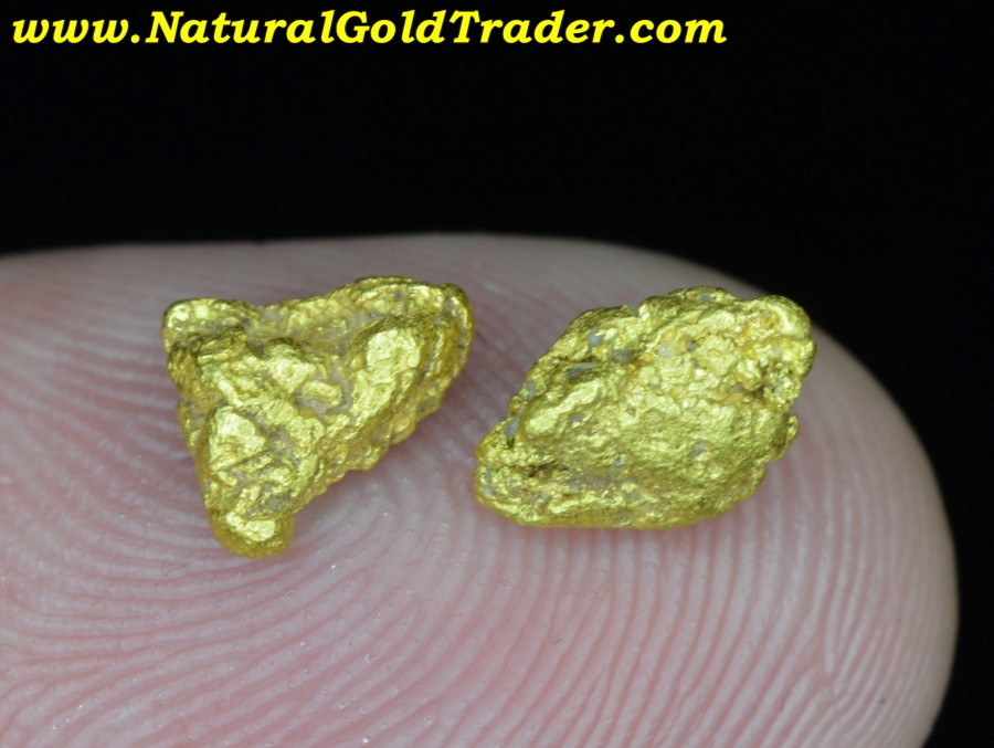 1.62 Grams (2) Chunky California Gold Nuggets