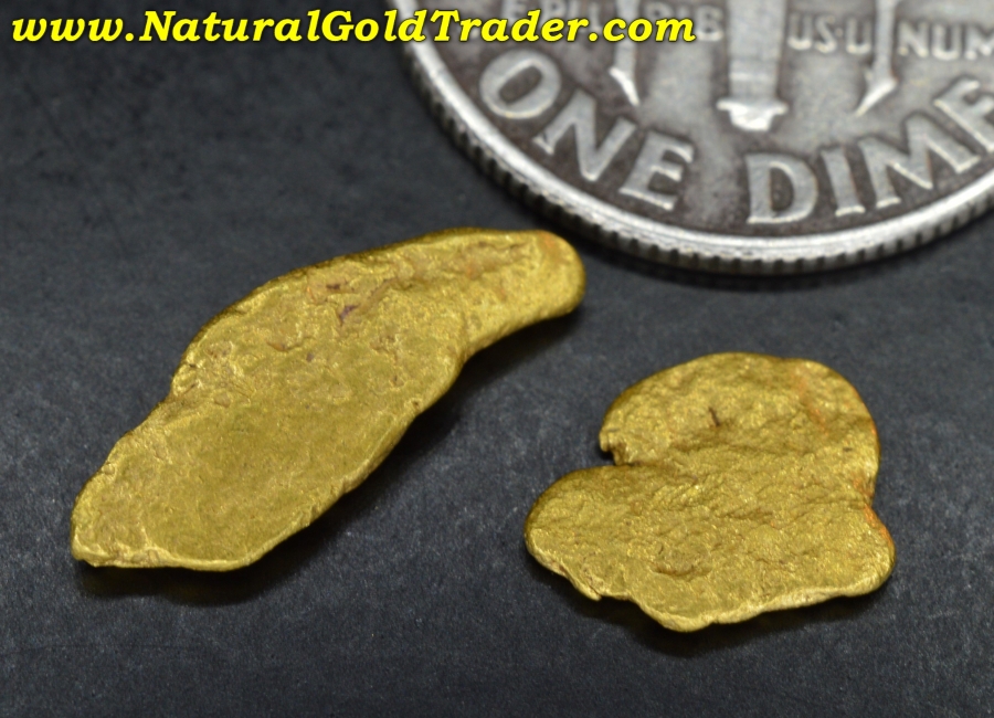 1.50 Grams (2) American River California Gold Nuggets