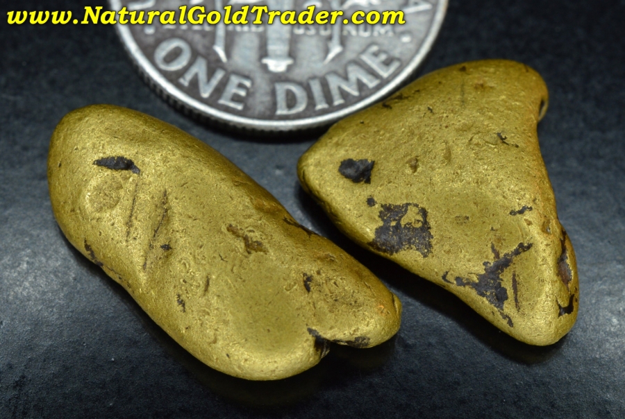 12.64 Grams (2) Klamath River Oregon Gold Nuggets