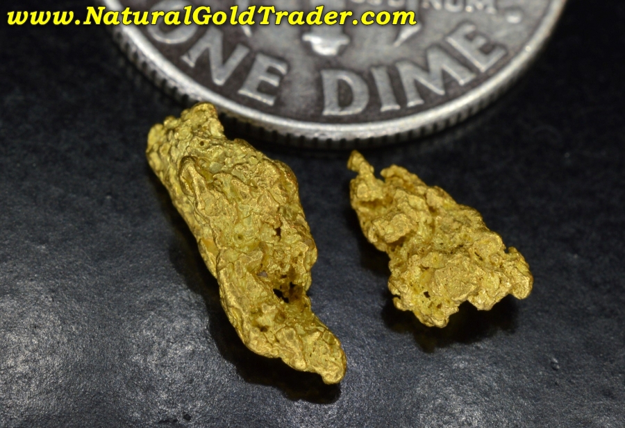 .99 Grams (2) Humboldt County Nevada Gold Nuggets