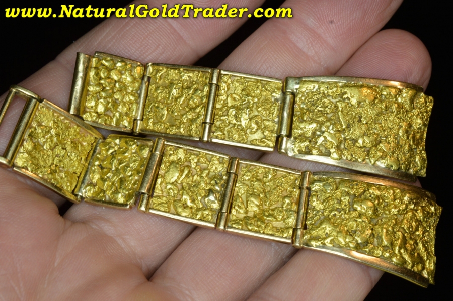 44.36 Gram Alaska Gold Nuggets Watch-Bands
