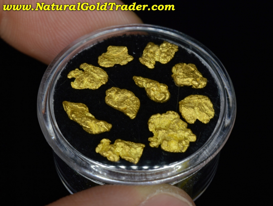 3.55 Grams (10) Northern Nevada Gold Nuggets