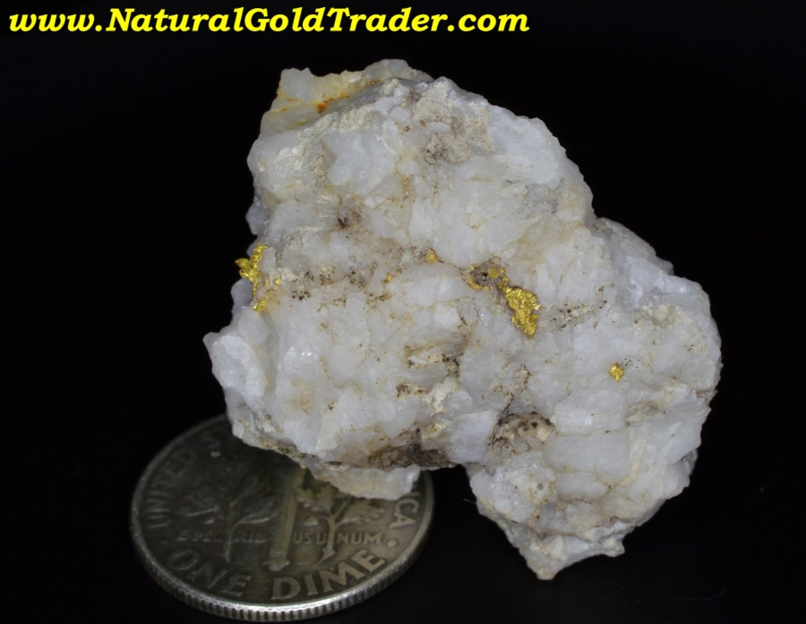 19.48 Gram Kelsey Ca. Gold & Calcite Specimen