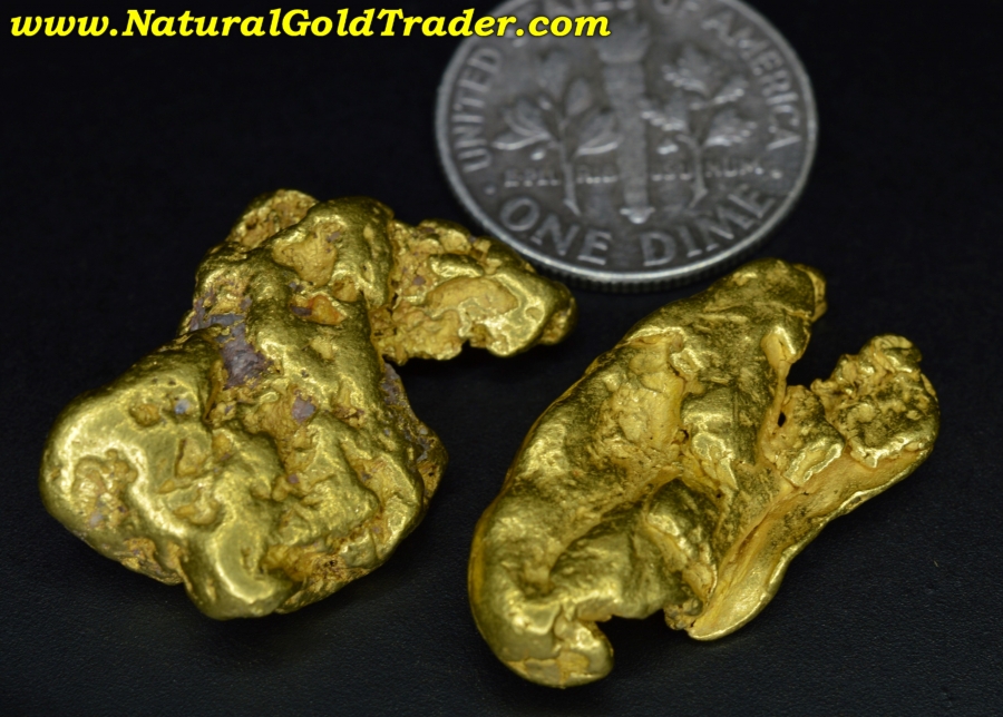 17.29 Grams (2) Victoria Australia Gold Nuggets