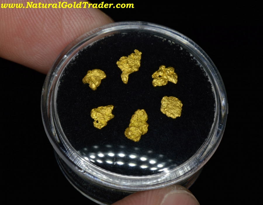 .87 Grams (6) Northern Nevada Gold Nuggets