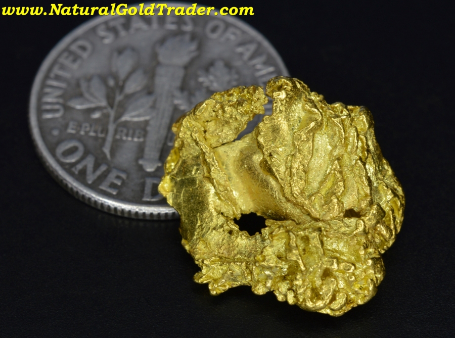 2.63 Gram Canada Foil Gold Nugget Specimen