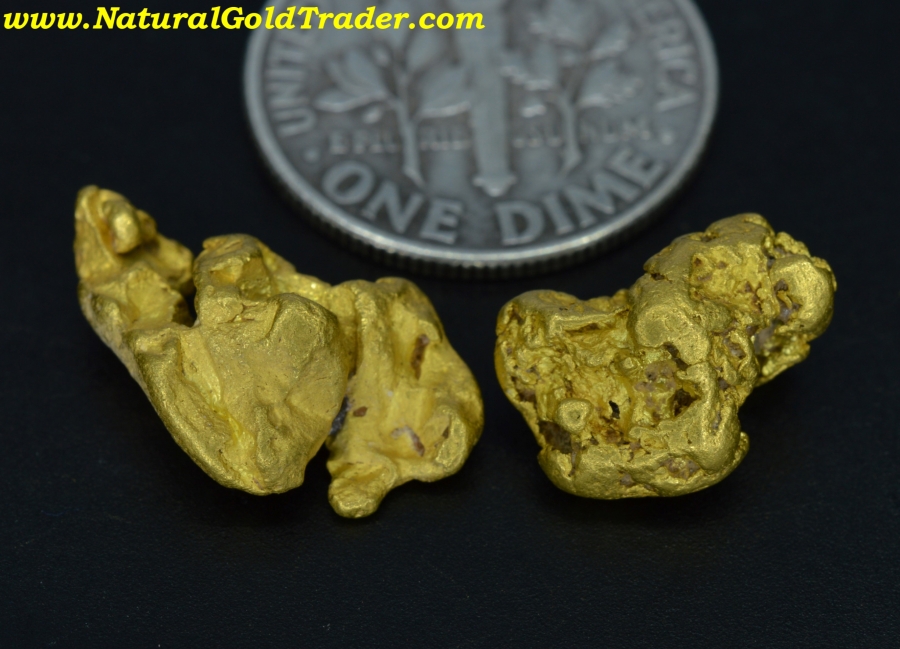 6.16 Grams (2) Baker Co. Oregon Gold Nuggets