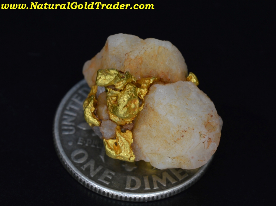 4.05 Gram Australia Gold & Quartz Specimen