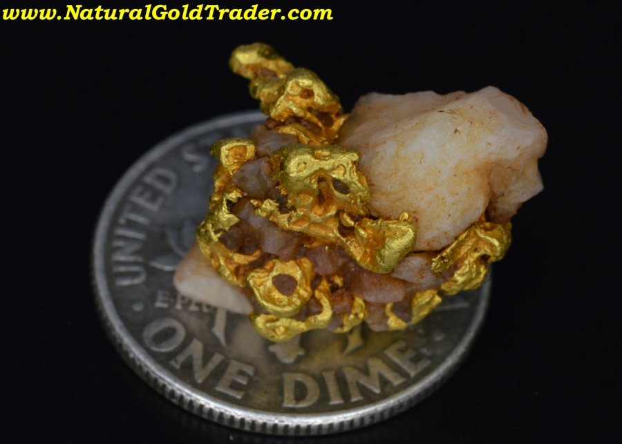4.05 Gram Australia Gold & Quartz Specimen