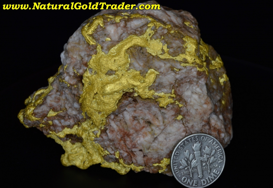 288 Gram Australia Gold & Quartz Specimen