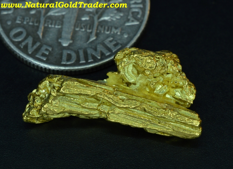 2.76 Gram Alaska Crystallized Gold Specimen