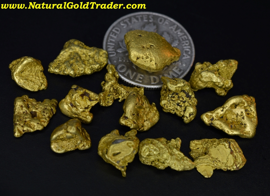 14.80 Grams (14) Yukon Canada Gold Nuggets