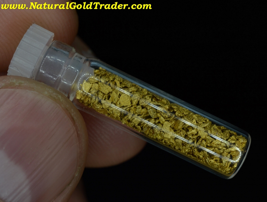 3.00 Gram Vials of Colorado Placer Gold Flakes