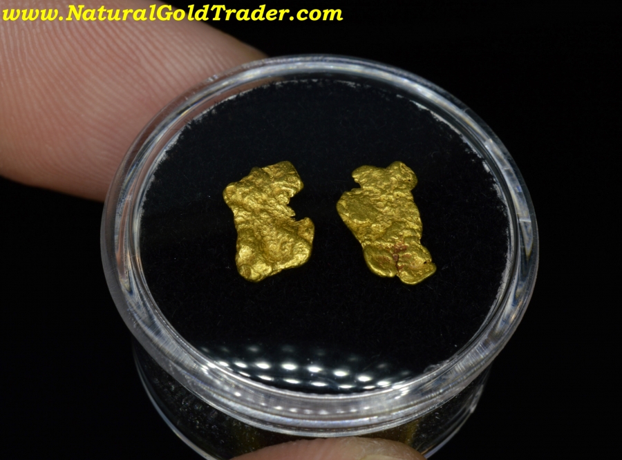 .85 Grams (2) Alaska Placer Gold Flakes