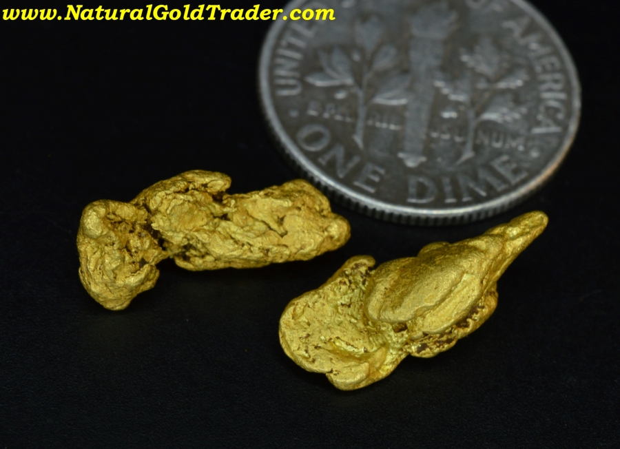 4.10 Grams (2) Mohave County Arizona Gold Nuggets