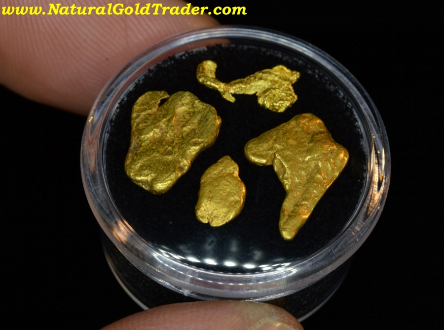 4.25 Grams (4) Yukon Canada Placer Gold Nuggets