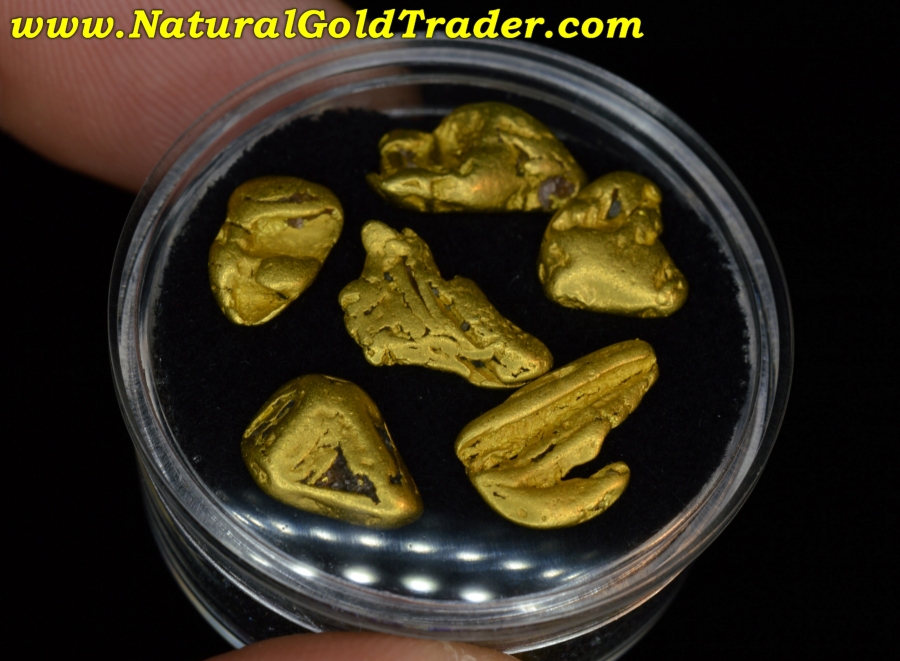 10.12 Grams (6) Natural Alaskan Gold Nuggets
