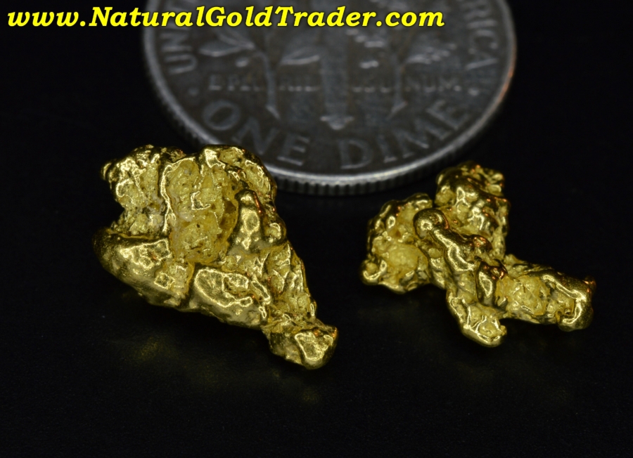 3.04 Grams (2) Rose Creek Nevada Gold Nuggets