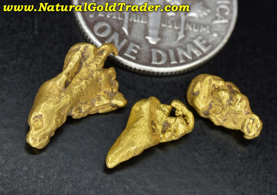 3.15 Grams (3) Northern Nevada Gold Nuggets
