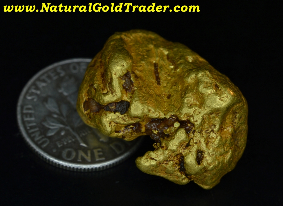 37.90 Gram Solid Gold Nugget From Northern Nevada