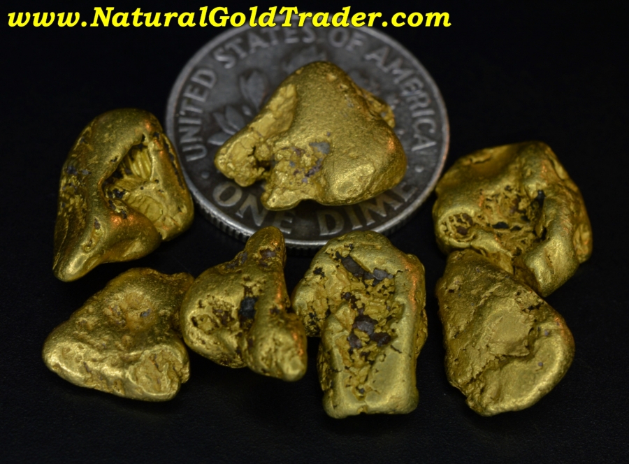 15.45 Grams (7) Natural Canadian Gold Nuggets