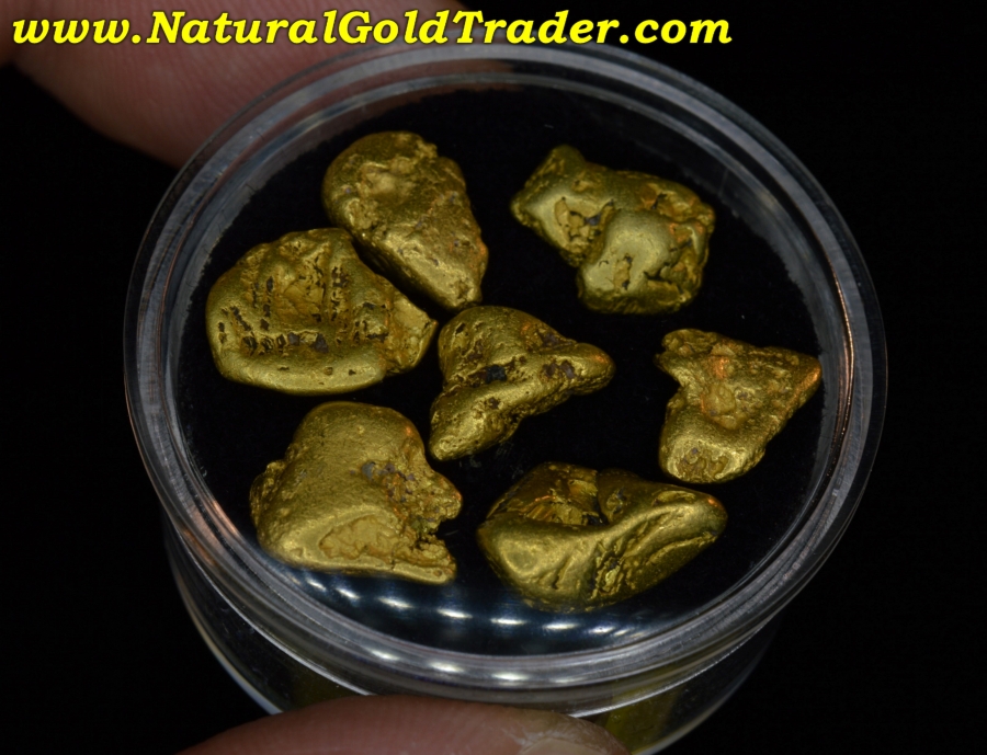 15.45 Grams (7) Natural Canadian Gold Nuggets