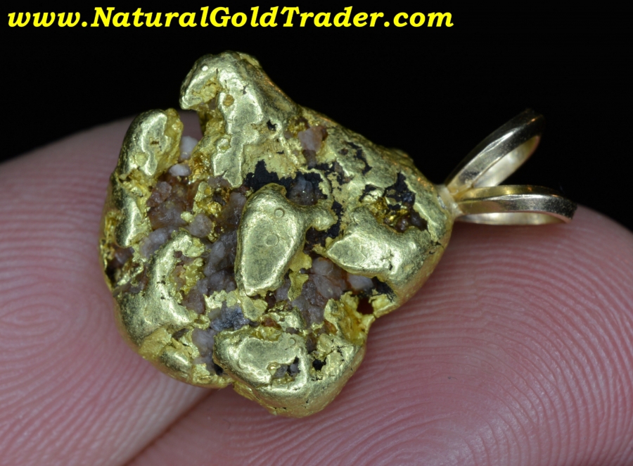 10.98 Gram British Columbia Canada Gold Nugget Pendant
