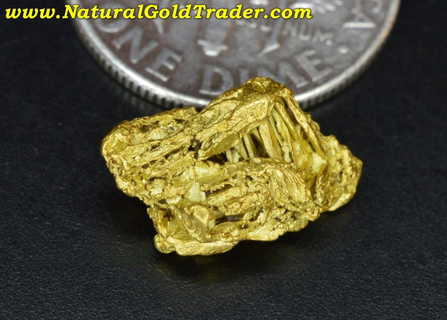 2.00 Gram Rye-Patch Nevada Gold Nugget Specimen