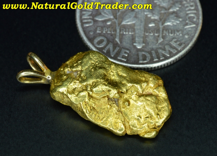4.90 Gram Natural Alaskan Gold Nugget Pendant
