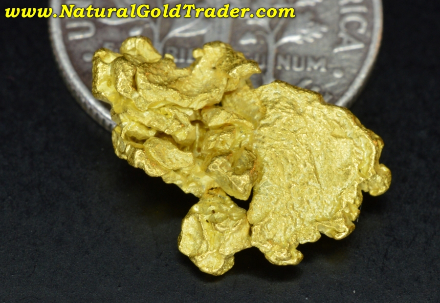 2.16 Gram Eugene Mountains Nevada Gold Nugget Specimen