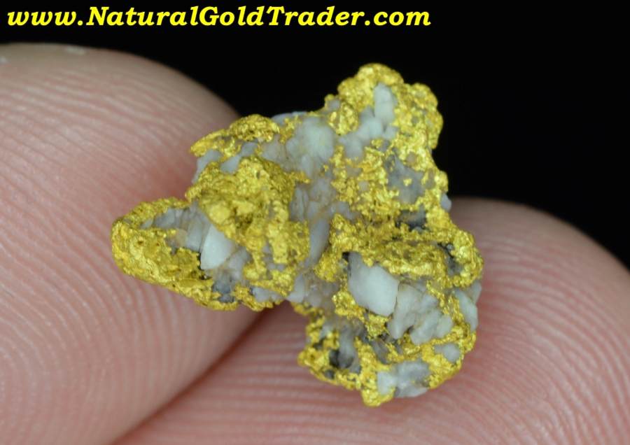 3.49 Gram Johnnie Mine Nevada Gold & Quartz Nugget