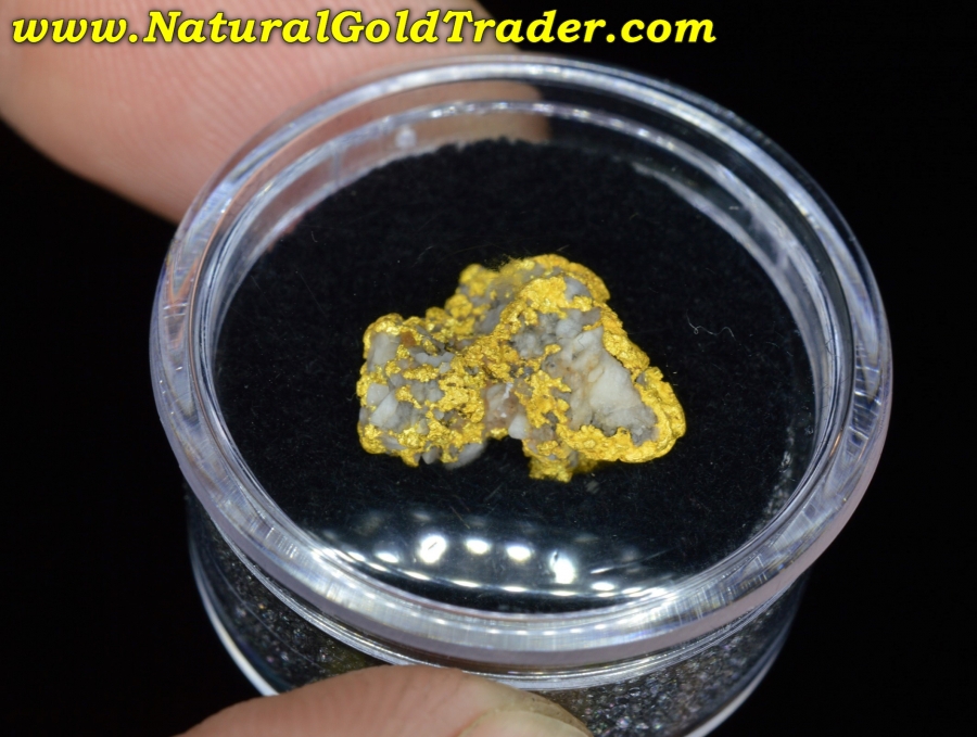 3.49 Gram Johnnie Mine Nevada Gold & Quartz Nugget