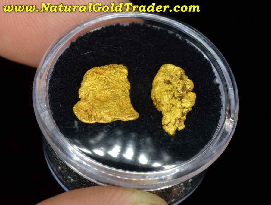 2.57 Grams (2) Johnnie Mine Nevada Gold Nuggets