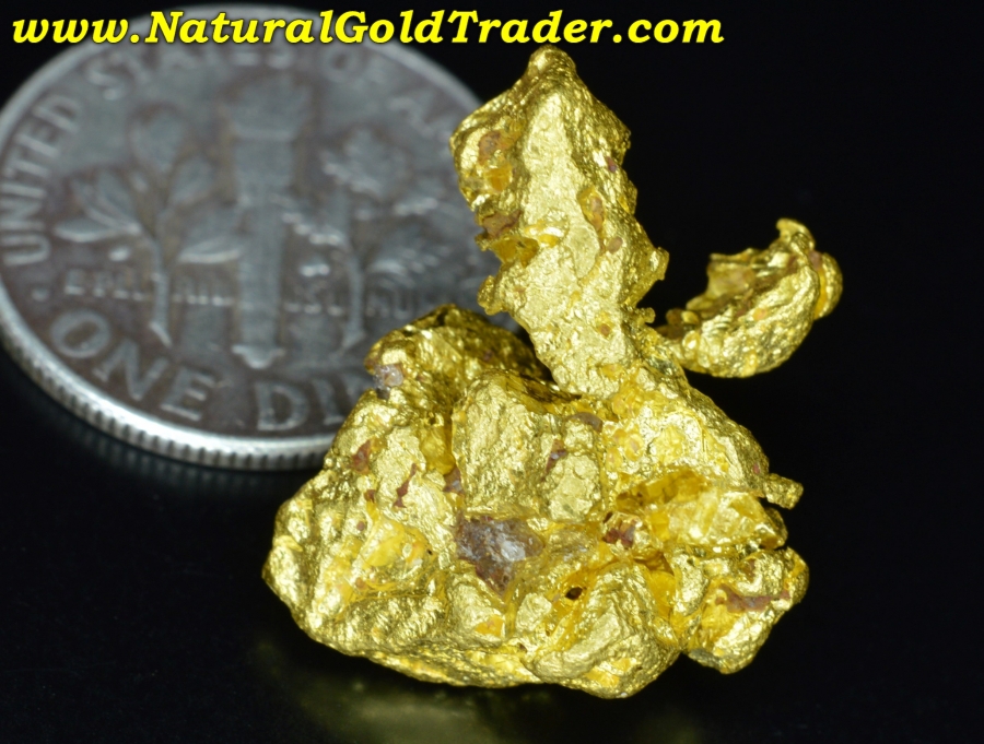 10.49 Gram Alta Floresta Brazil Crystallized Gold Specimen