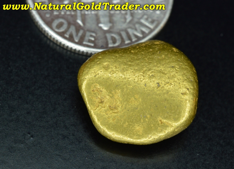 6.62 Gram Alaskan Dredged Solid Gold Nugget