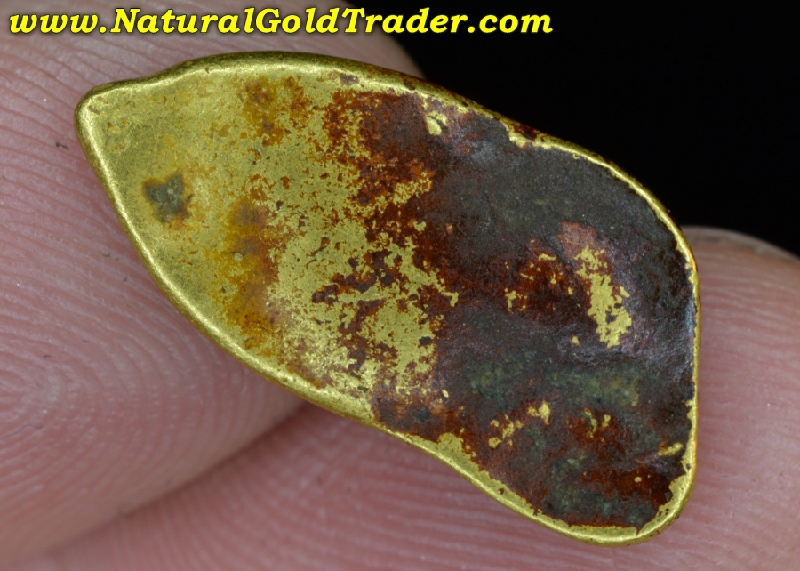 5.26 Gram Alaska Gold Nugget with Iron Staining