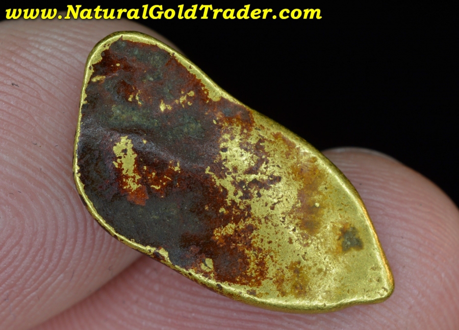 5.26 Gram Alaska Gold Nugget with Iron Staining
