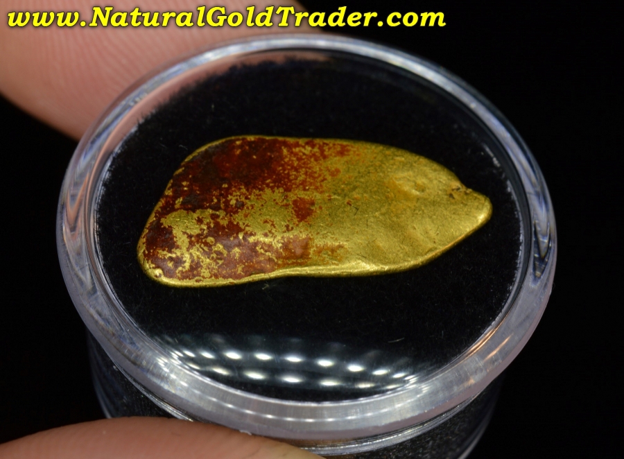 5.26 Gram Alaska Gold Nugget with Iron Staining