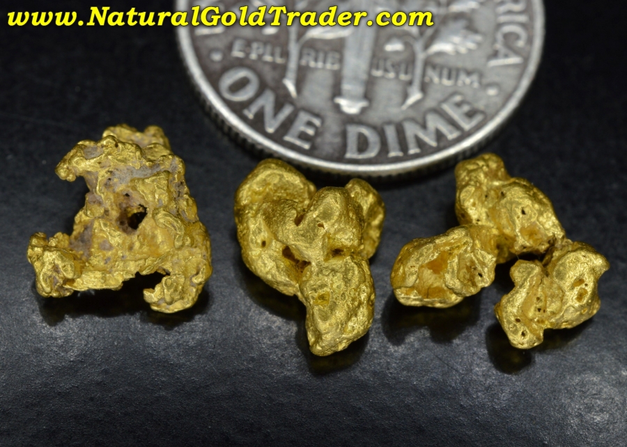 3.51 Grams (3) Eastern Oregon Gold Nuggets