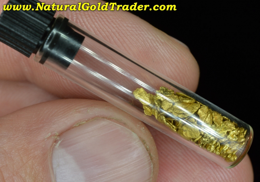 2.85 Grams #16 Mesh Alaska Placer Gold Flakes