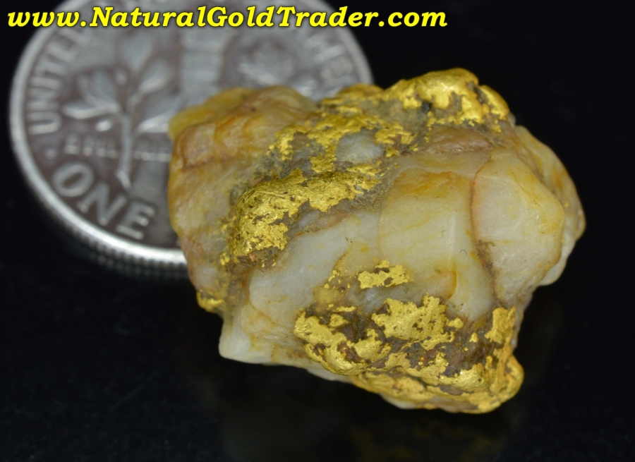 7.48 Gram Natural Folsom California Gold & Quartz Specimen