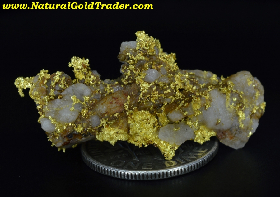 4.97 Gram Oregon Gold & Quartz Specimen